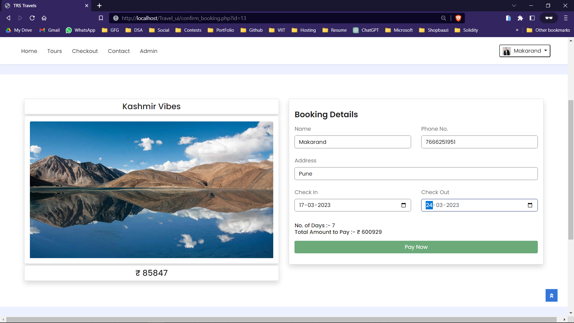 GitHub - 20mahi/Travel-Management-system