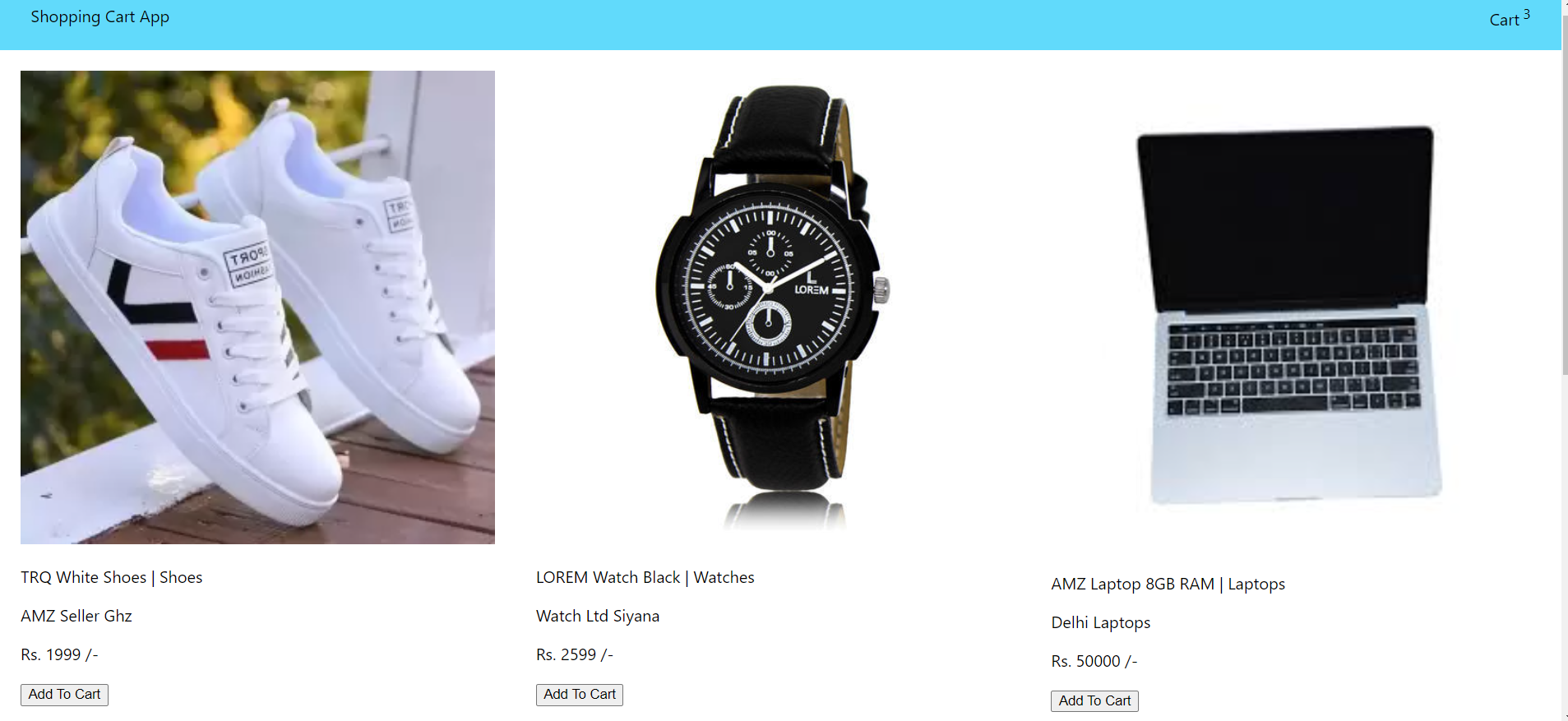 GitHub - Vikashgupta95239/Ineuron-internship-project-Shopping-Cart: Create a simple frontend ...