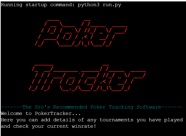 GitHub - tomkelly111/PokerTracker