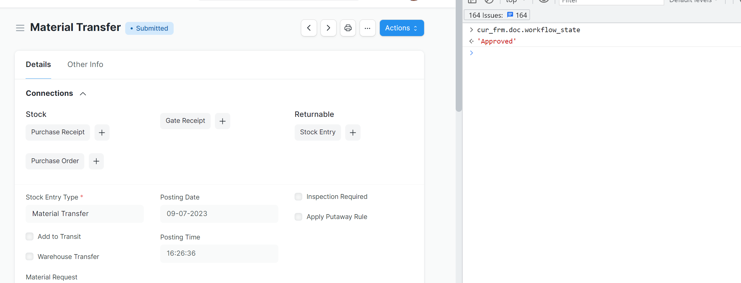 Workflow State Issue · Issue #36050 · frappe/erpnext · GitHub