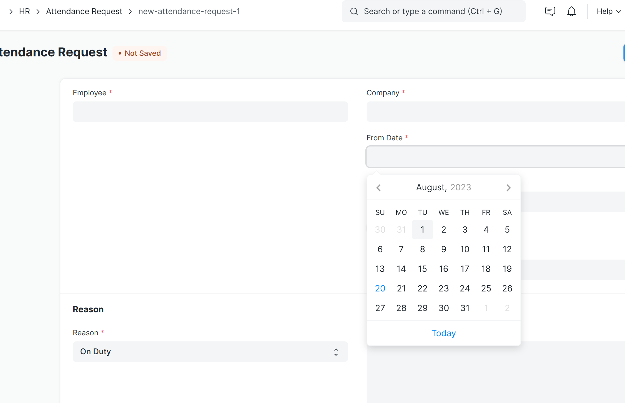 Time based attendance request · Issue #806 · frappe/hrms · GitHub