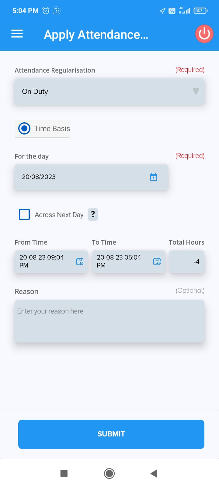 Time based attendance request · Issue #806 · frappe/hrms · GitHub