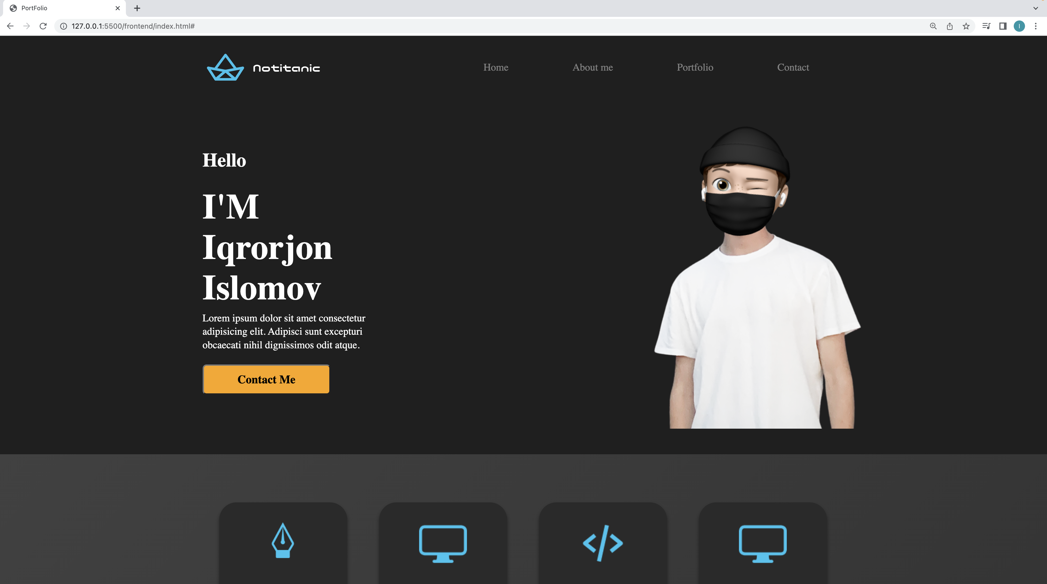GitHub - IqrorjonCoder/PortfolioApp: PortfolioApp