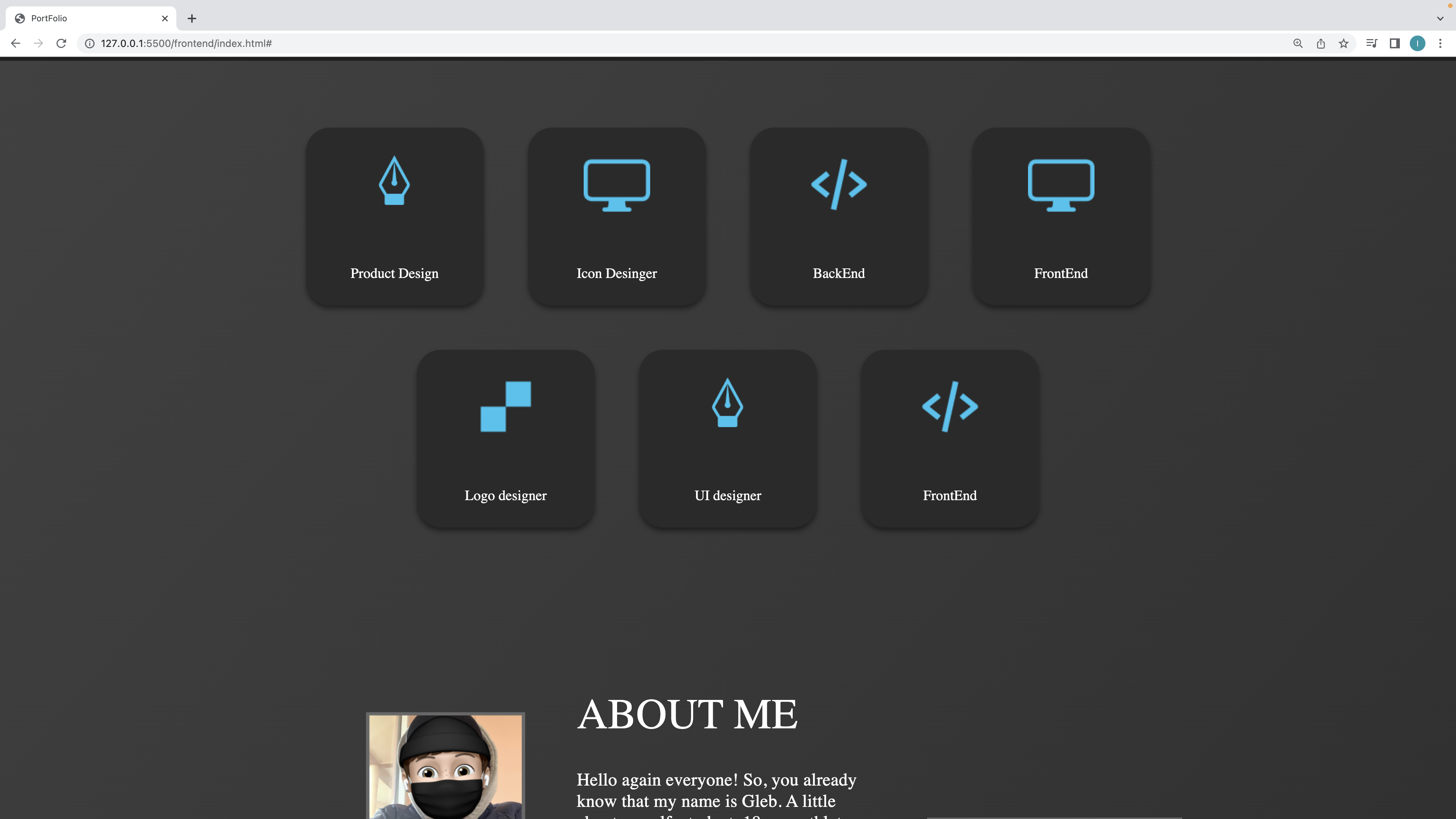 GitHub - IqrorjonCoder/PortfolioApp: PortfolioApp