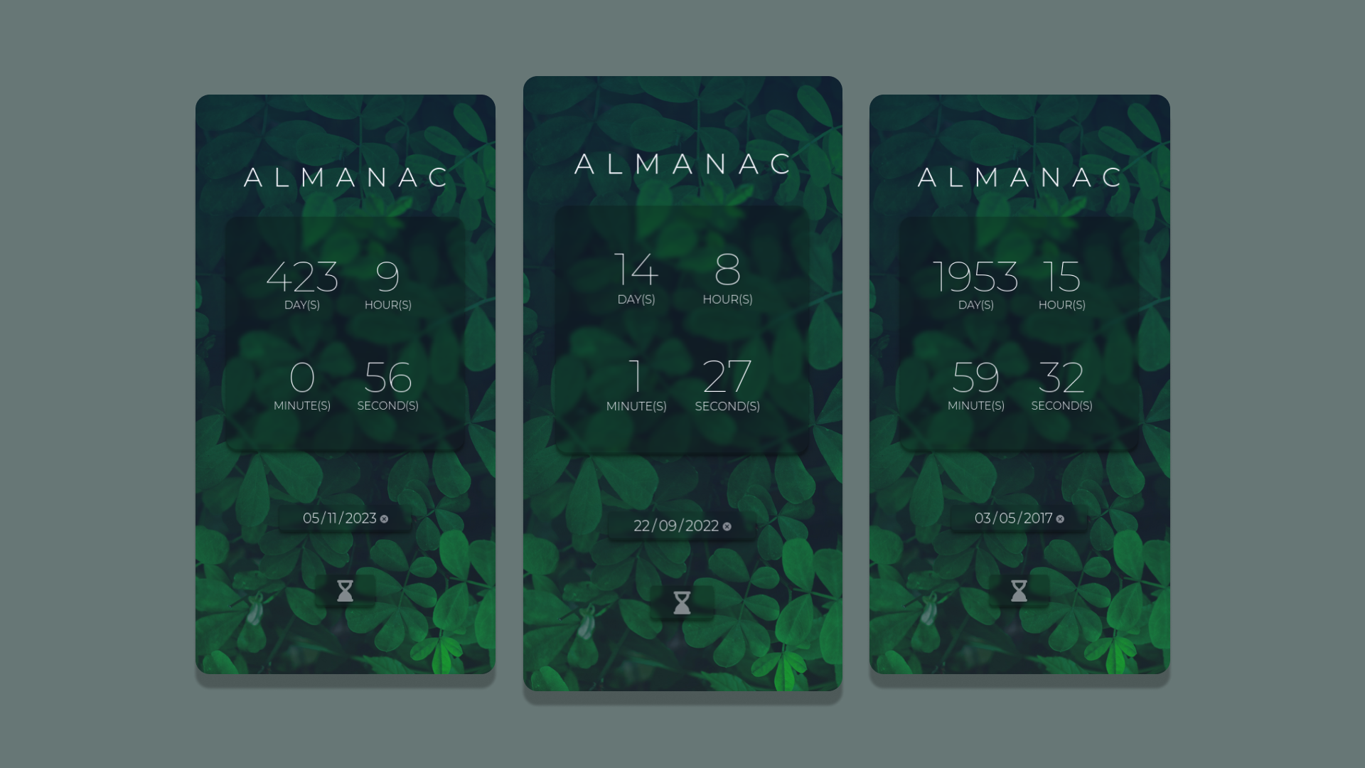 GitHub - gperezdev/almanac: Time counter