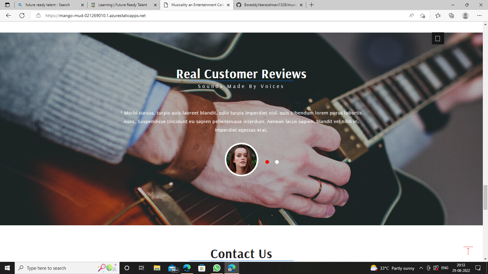 GitHub - BoreddyVeeraJahnavi1328/musicproject: I have create a website named music using js, css ...