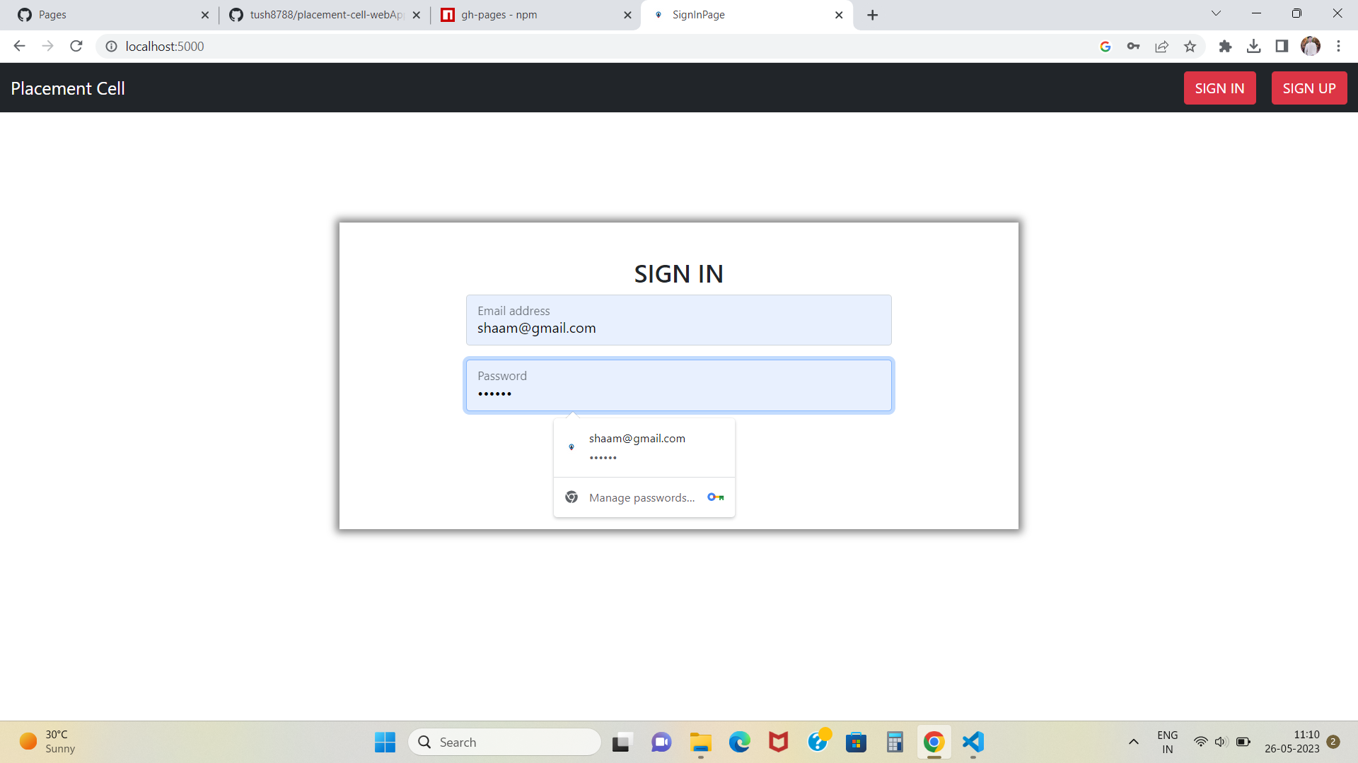 GitHub - itsAkash1285/Placement-cell-App
