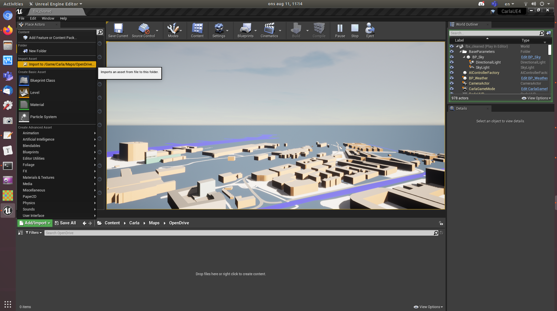 Cannot import .xodr to UE editor · Issue #4524 · carla-simulator/carla · GitHub