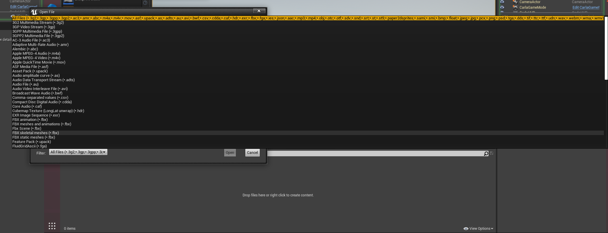 Cannot import .xodr to UE editor · Issue #4524 · carla-simulator/carla · GitHub