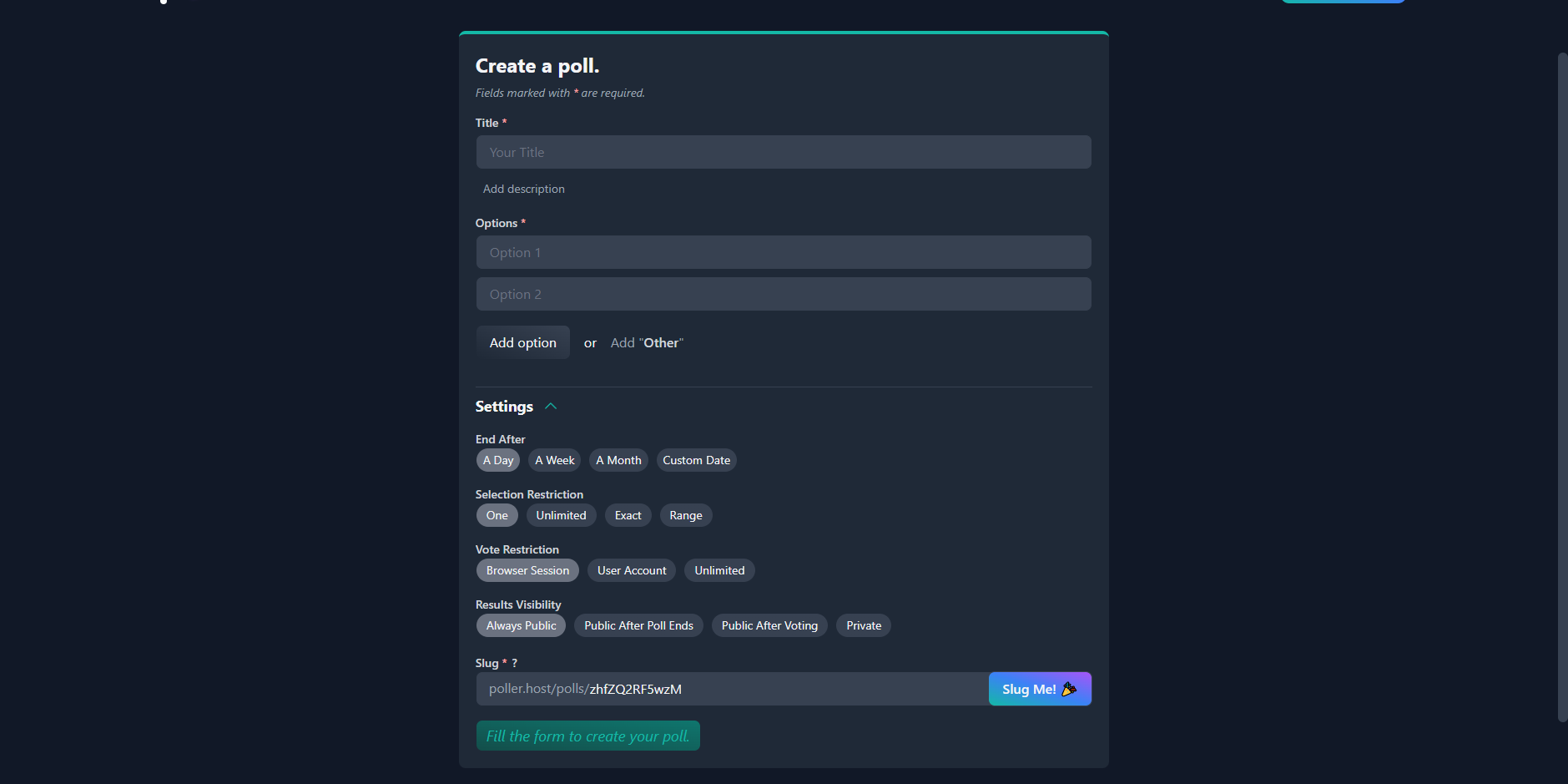 GitHub - m3rkvl/poller: An app for creating, voting on, seeing the results of, and managing polls...