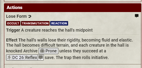 Constricting Hall's Lose Form Reaction has a random "Archive" in the ...