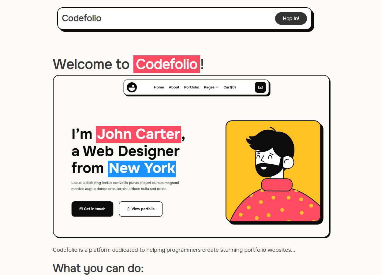 Github Noahgsolomoncodefolio Streamlined Platform Enabling Programmers To Create