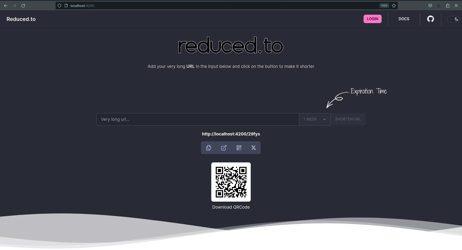 QR code is not cleary visible · Issue #477 · origranot/reduced.to · GitHub