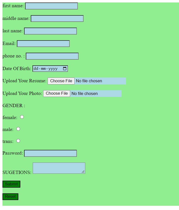 GitHub - saili-shinde/Form-: Project in HTML