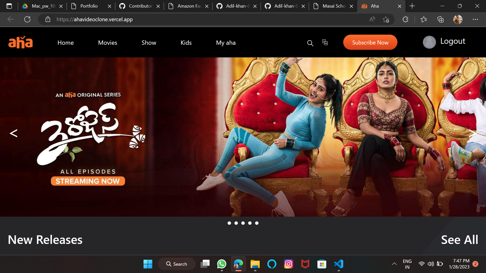 GitHub - Adil-khan-007/aha-video-clone: Aha is India's fast growing movie & shows platform ...