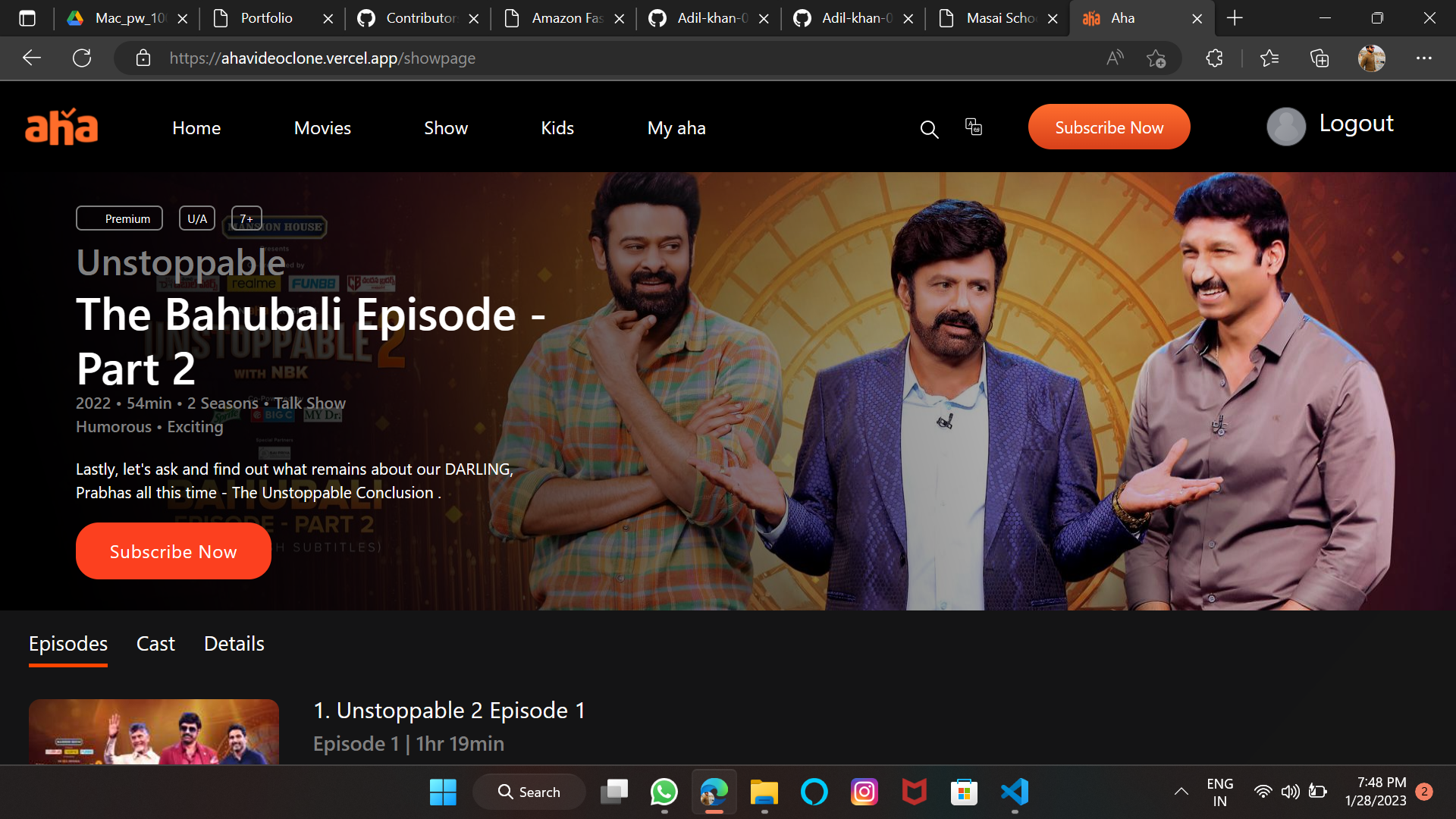 GitHub - Adil-khan-007/aha-video-clone: Aha is India's fast growing movie & shows platform ...
