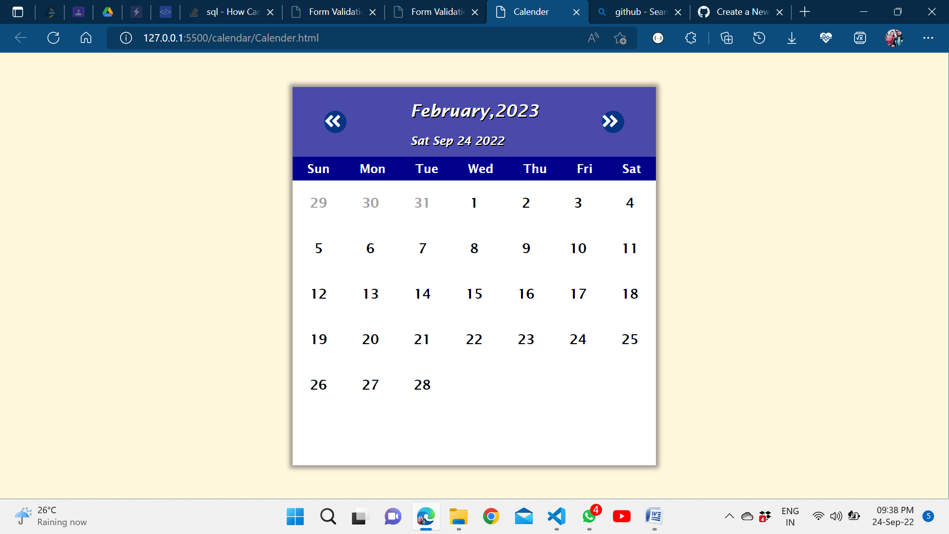 GitHub - ItsMeShashu/Basic_Calender