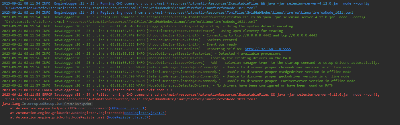 🐛 Bug Unable To Download In Offline Mode When Network Is Online · Issue 12521 · Seleniumhq 