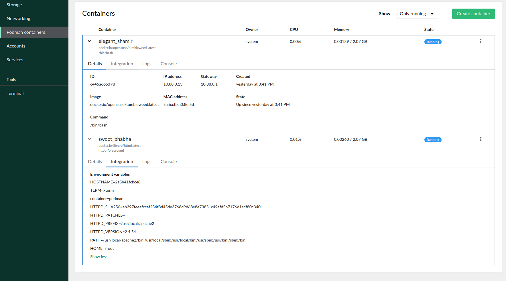 Integration Tab Crash · Issue 1109 · Cockpit Projectcockpit Podman · Github