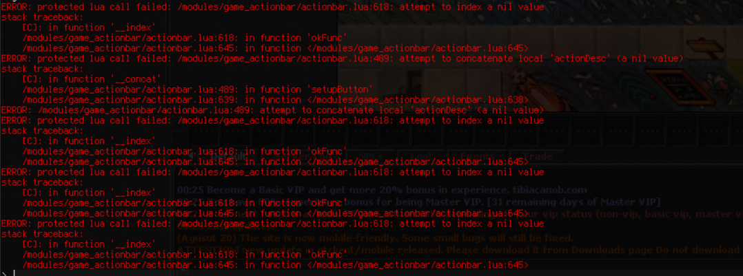Unable to put items in action bar · Issue #220 · OTCv8/otclientv8 · GitHub