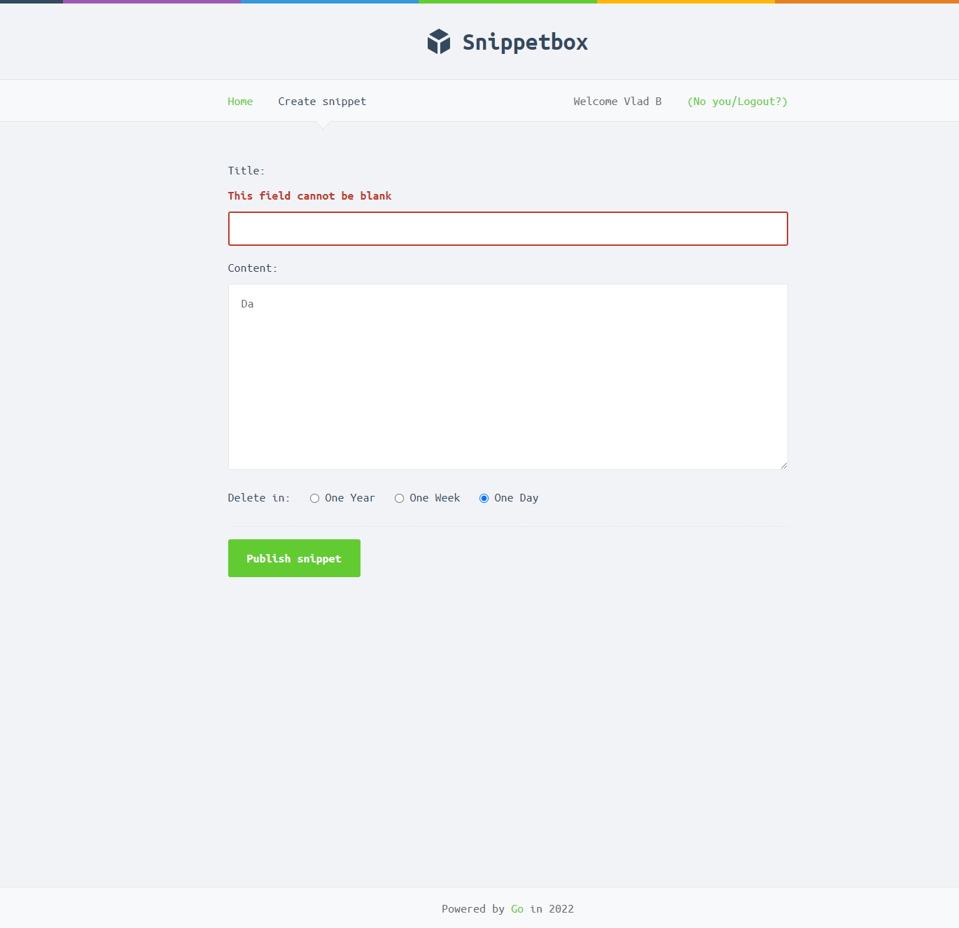 GitHub - Dh-oine/Golang-Snippetbox-Windows: Snippetbox project for windows.