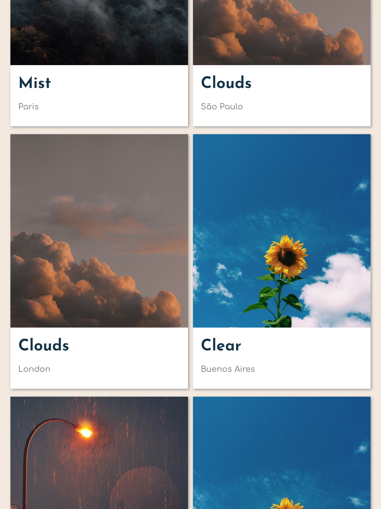 GitHub - Daftpool25/WeatherApp: Weather app created in React, which consumes the API provided by ...