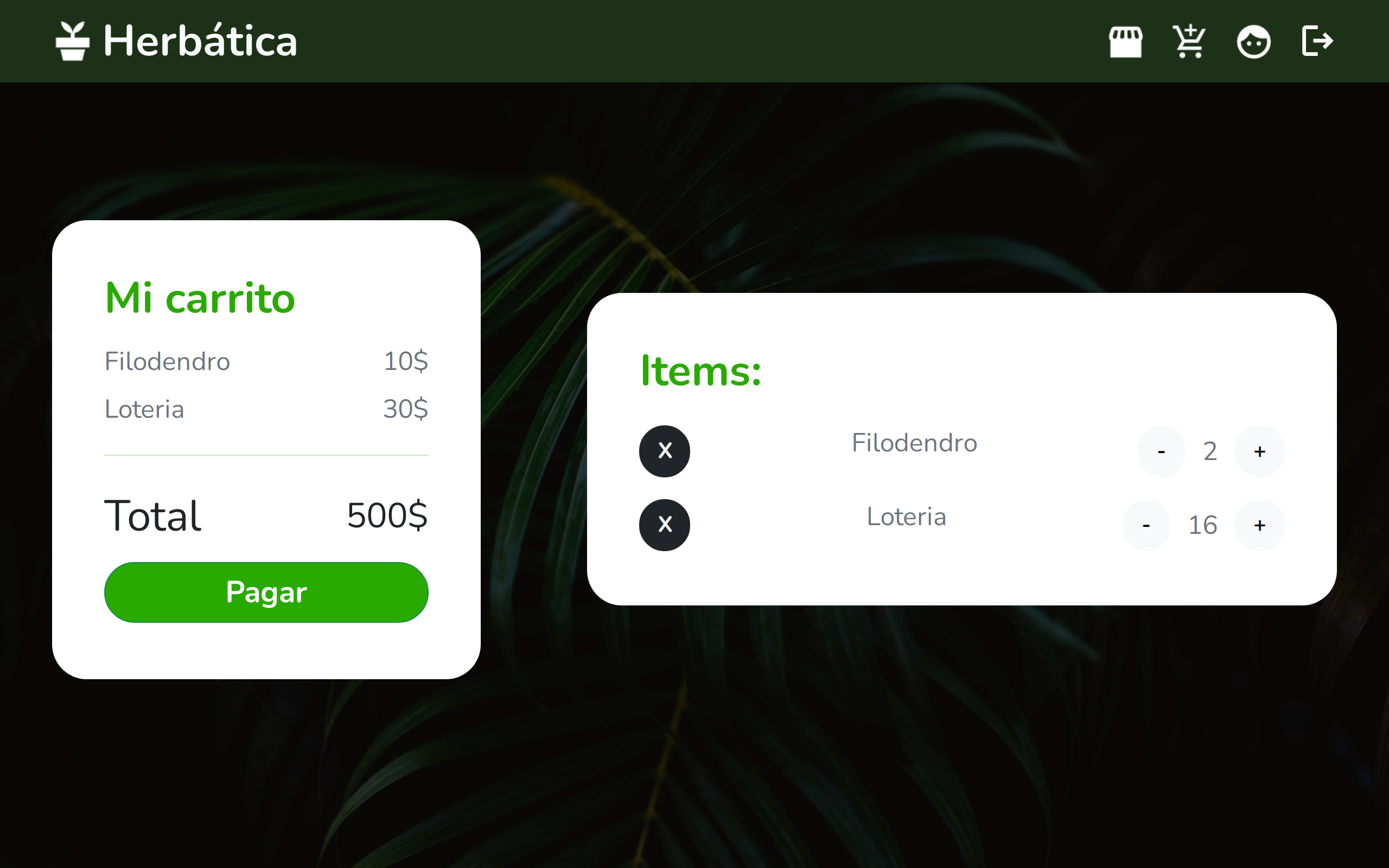GitHub - Daftpool25/HerbaticaStore: Plants web Store (only Frontend) made with React Js and Firebase