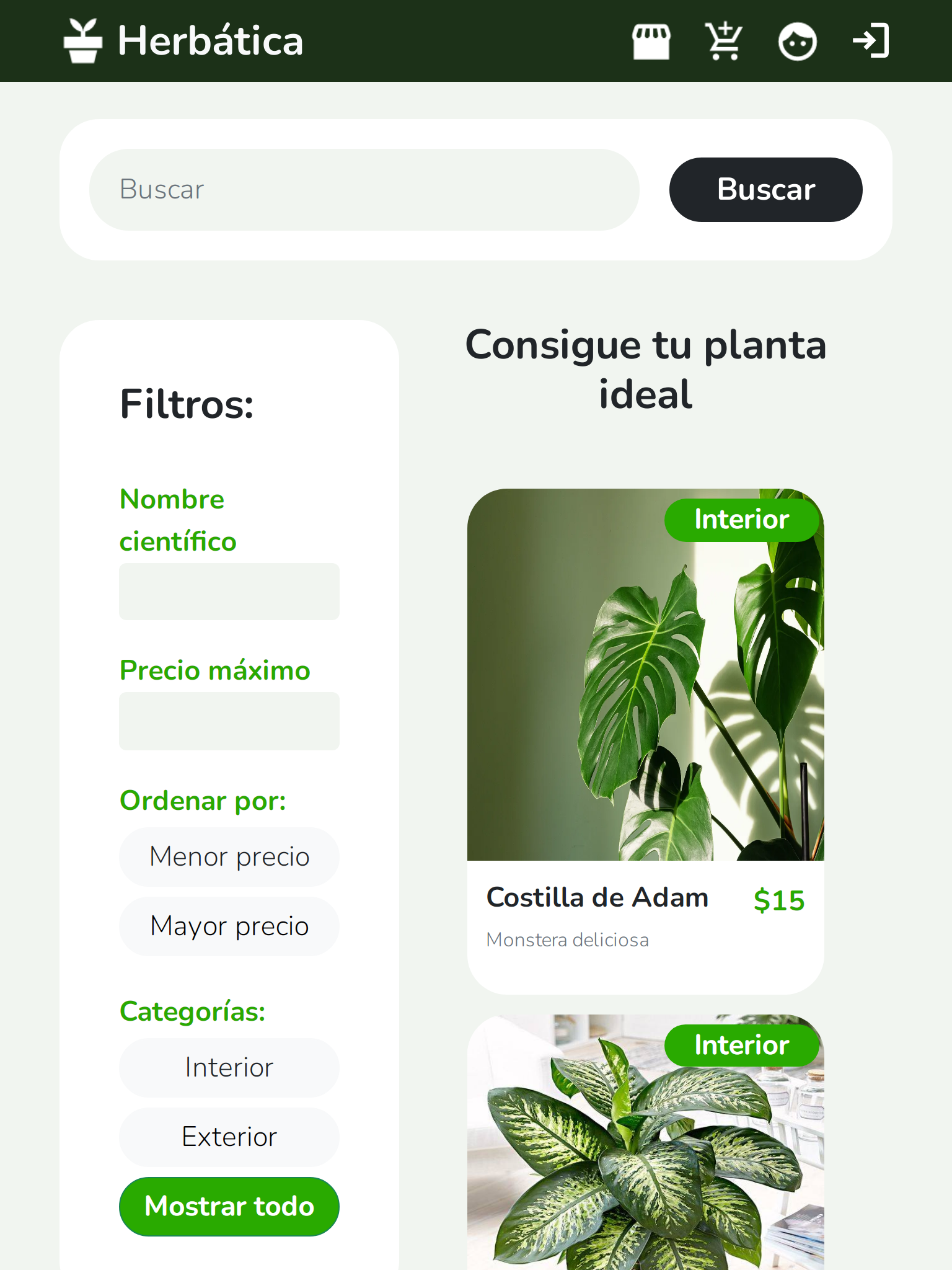 GitHub - Daftpool25/HerbaticaStore: Plants web Store (only Frontend) made with React Js and Firebase