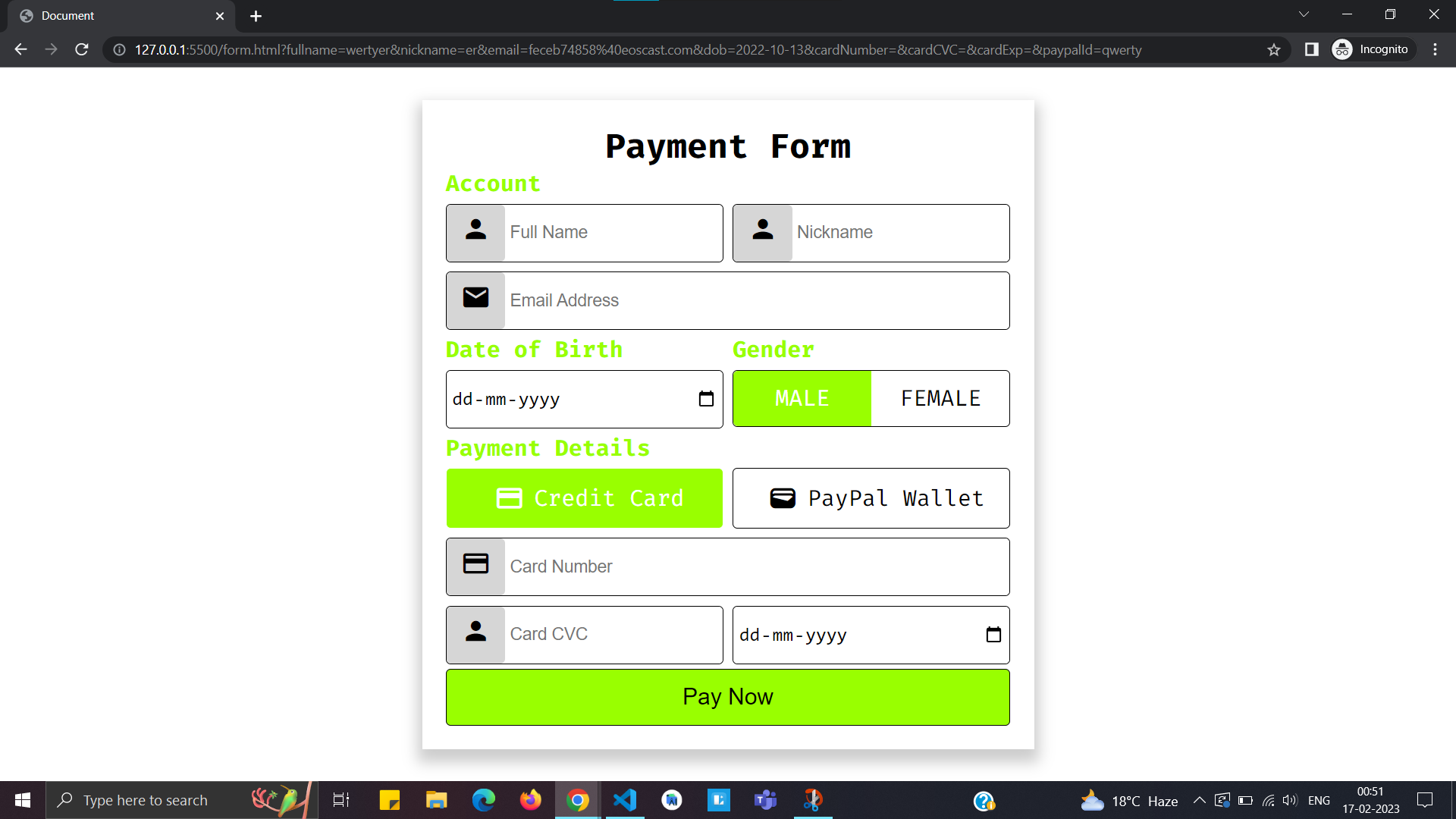 GitHub - rissshaaav/PaymentPage: this is a basic payment form made using html, css and javascript.