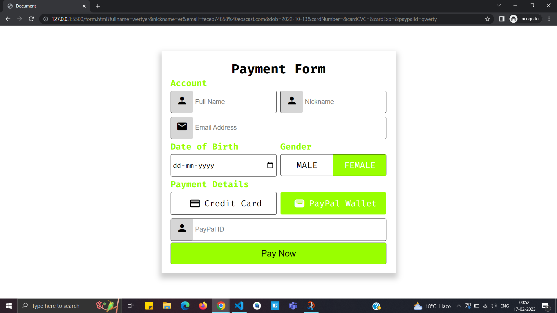 GitHub - rissshaaav/PaymentPage: this is a basic payment form made ...