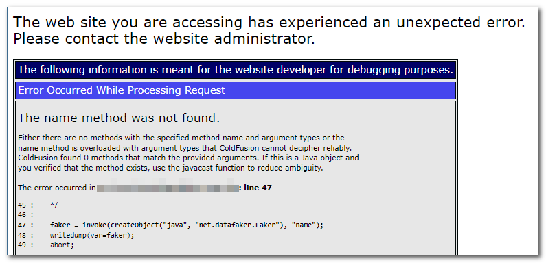 Using With Coldfusion And Or Lucee Cfml · Issue 790 · Datafaker Net Datafaker · Github
