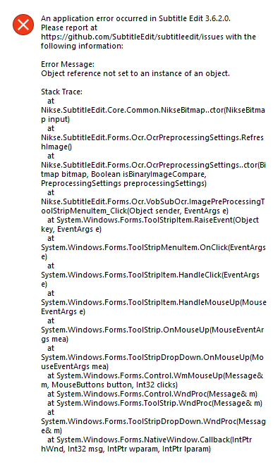 OCR image is blank, does not load up subtitles · Issue #6150 · SubtitleEdit/subtitleedit · GitHub