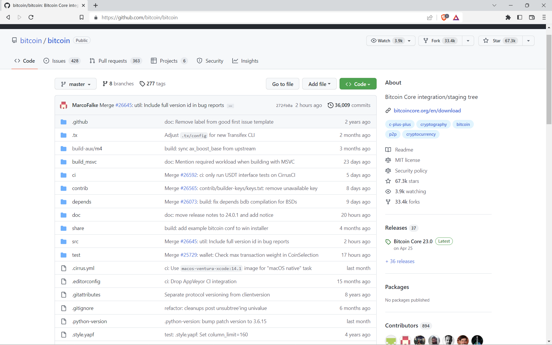 Removal of listing of version 24.0 is against transaprency, security and best practices - please ...
