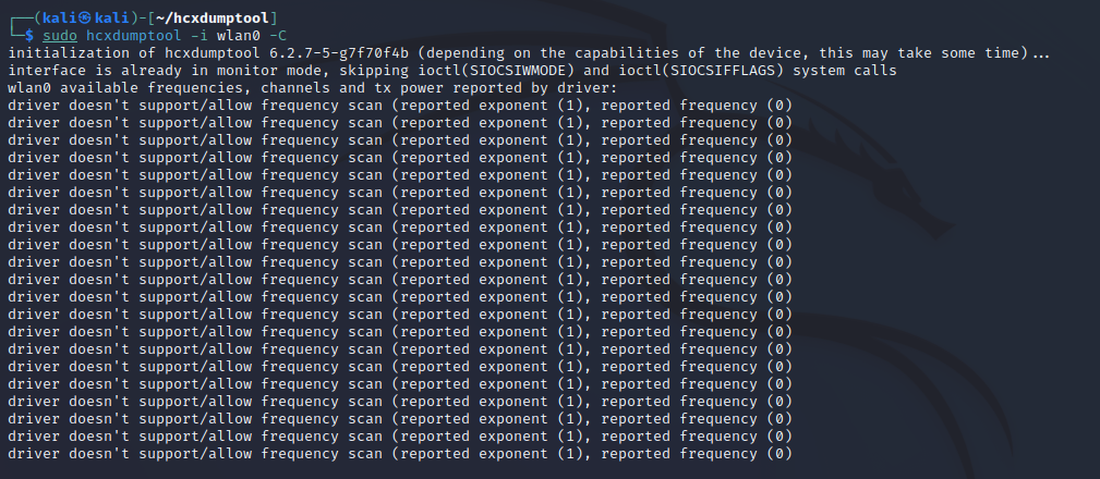 Stuck at "initialization of hcxdumptool" ALFA AWUS036ACH TYP C · Issue #227 · ZerBea/hcxdumptool ...