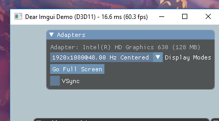 VSync off not working in Windowed D3D11 · Issue #83 · DiligentGraphics/DiligentEngine · GitHub