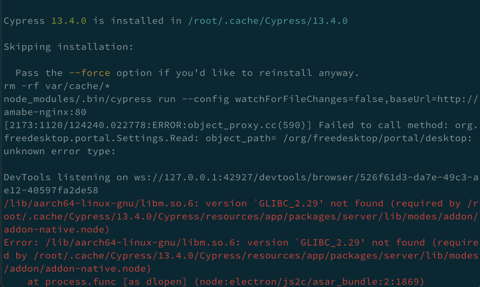 `GLIBC_2.29` not found when running in a docker container on a mac with m1 · Issue #28374 ...