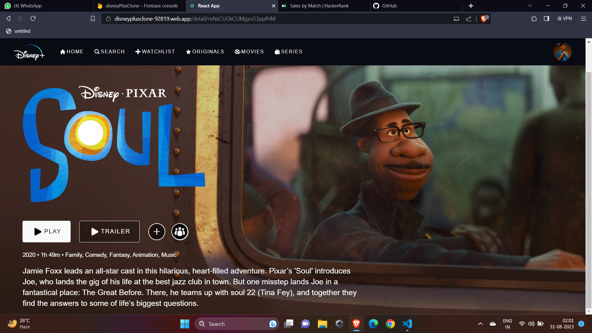 GitHub - vickypedia-12/youtube-disney-clone