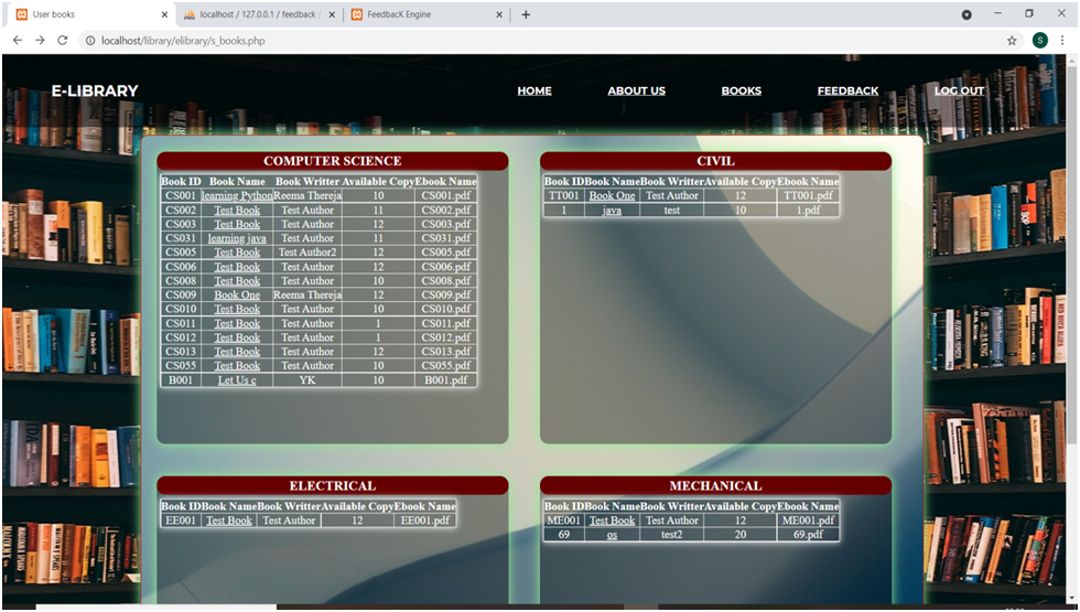 GitHub - Srijita2002/E-LIBRARY: Library Management System