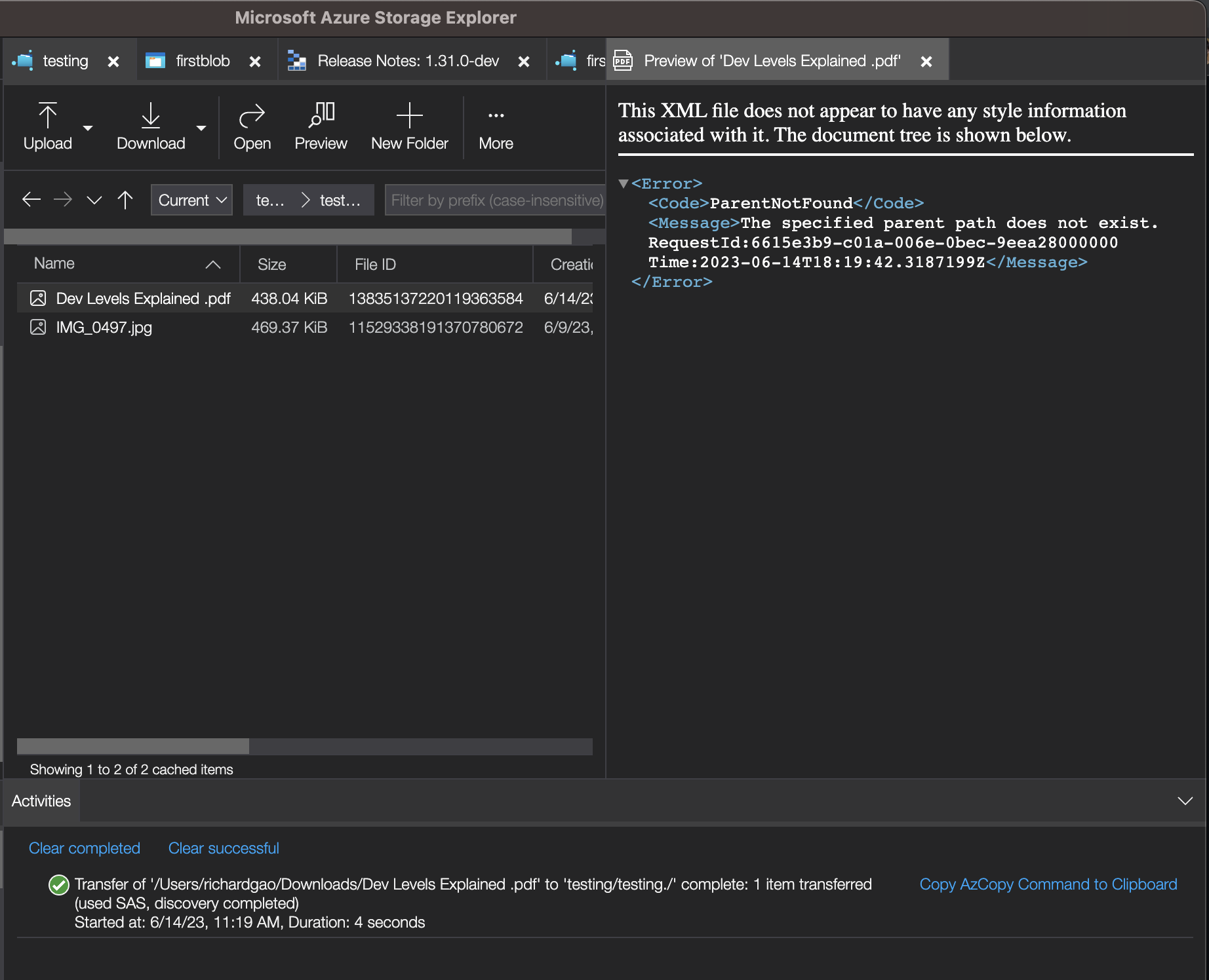 PDF preview and video open in browser fails when the file is within a ...