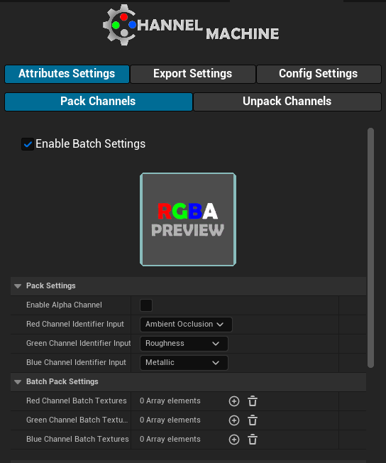 GitHub - Kranox21/ChannelMachine: Texture packing and unpacking tool built-in Unreal Engine