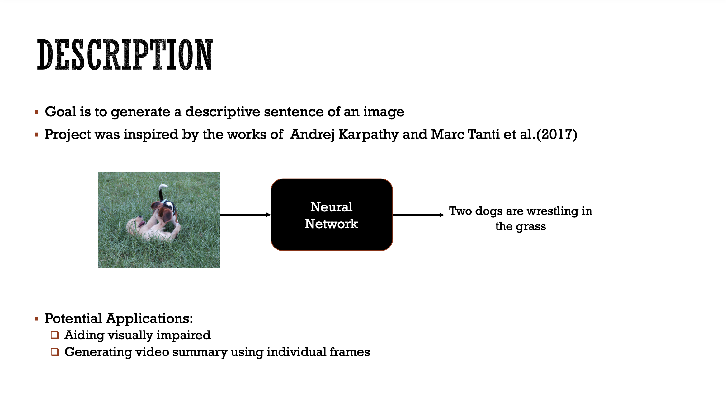 GitHub - mrinaliniir/ImageCaptionGeneration: Generating text from images using LSTMs and ...