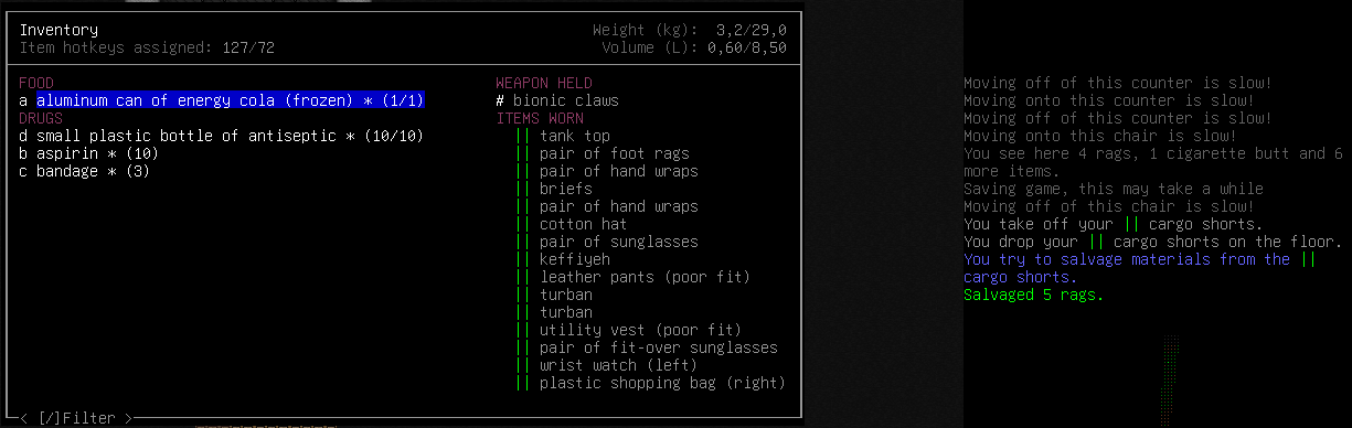 Cannot cut items up with bionic claws · Issue #33597 · CleverRaven/Cataclysm-DDA · GitHub