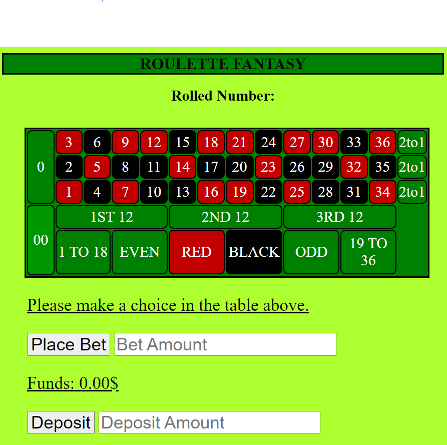 GitHub - arjonkotte/Roulette-Fantasy