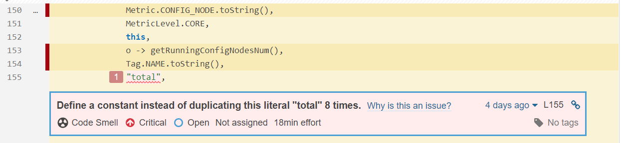 Define a constant instead of duplicating this literal "total" 8 times. · Issue #7013 · apache ...
