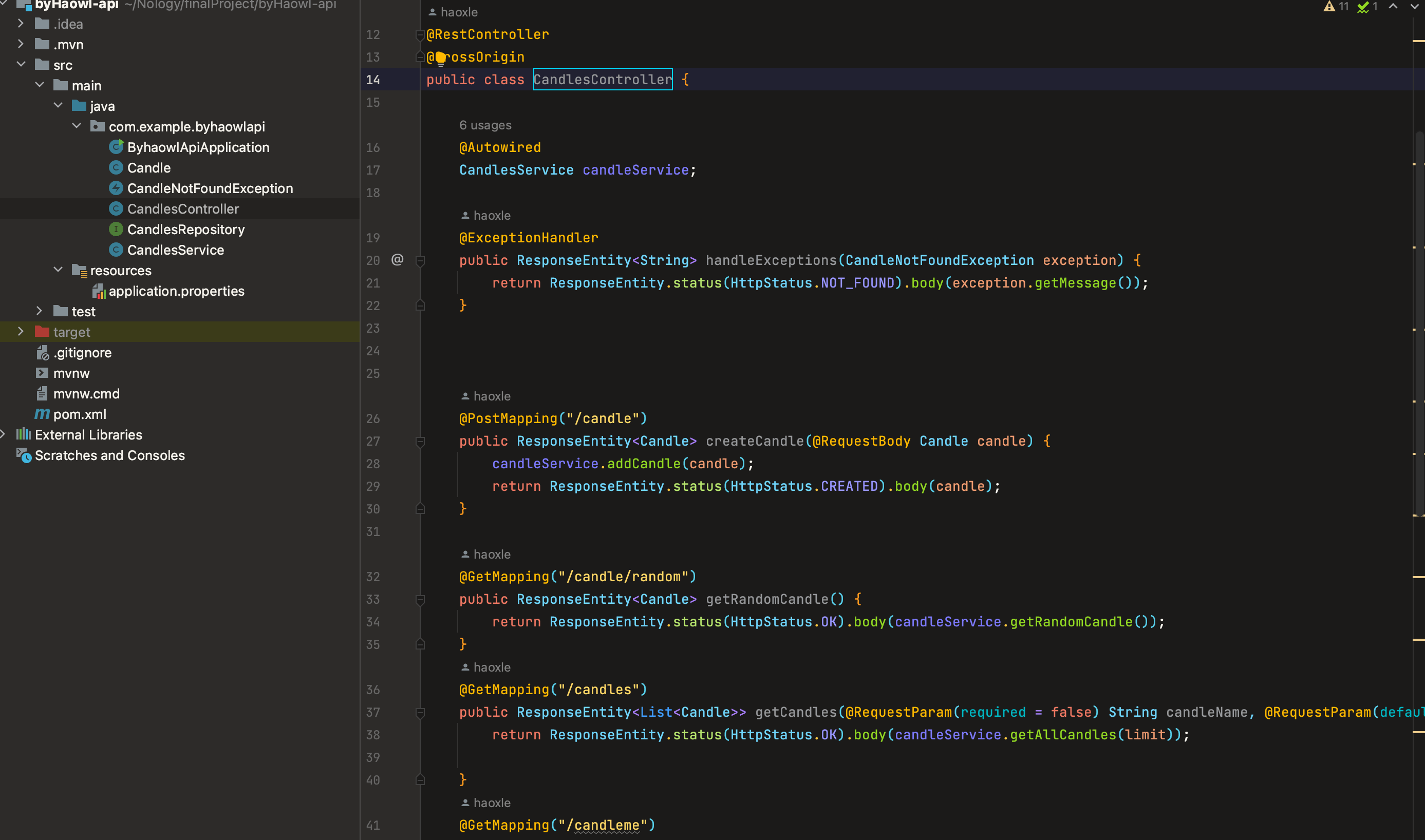 GitHub - haoxle/byHaowl-api