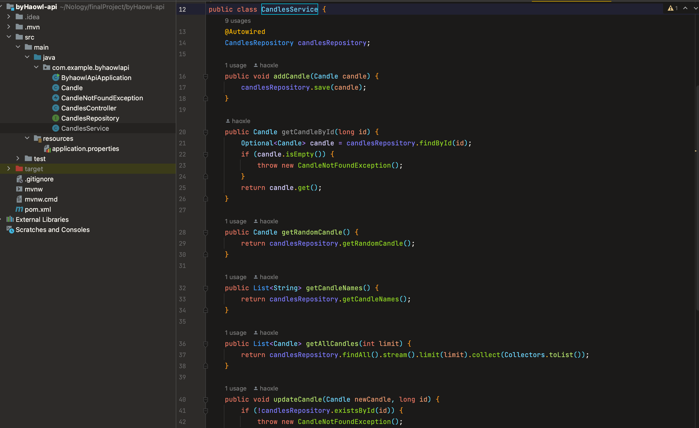 GitHub - haoxle/byHaowl-api