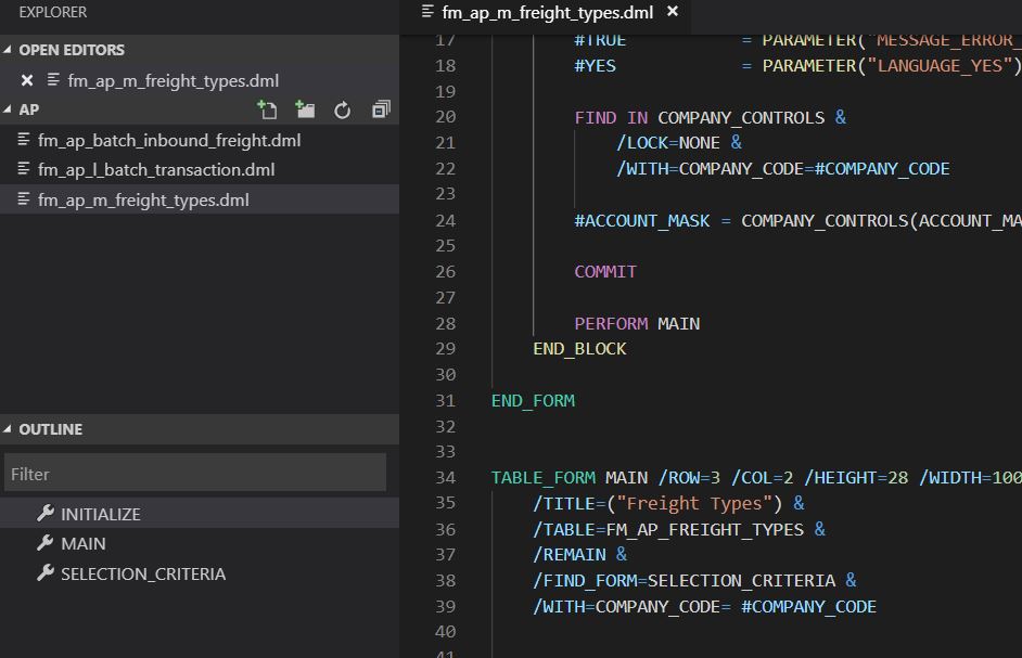 Add Outline View · Issue #8 · ross-sig/vscode-gembase-dml · GitHub