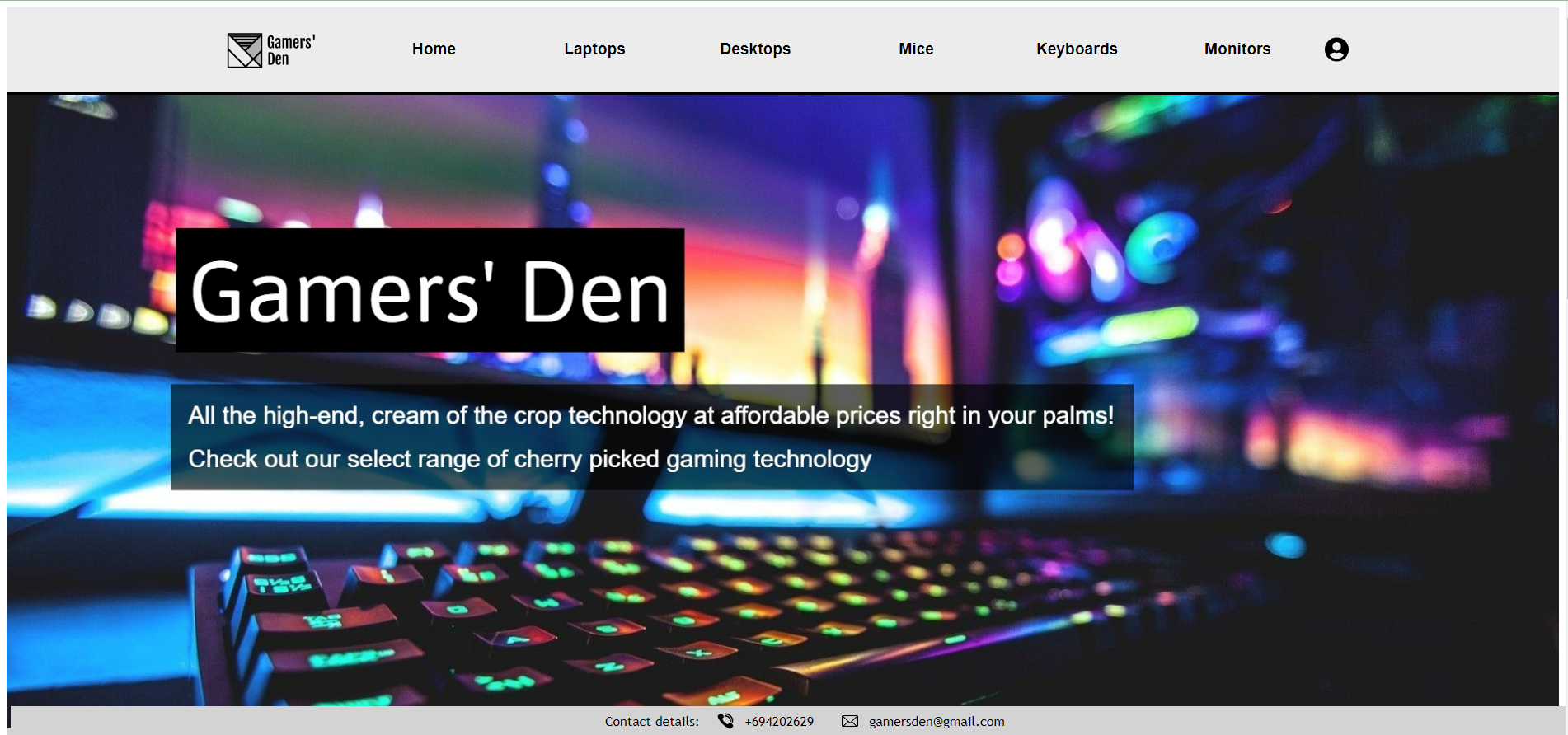 GitHub - TmS1108/Gamers-Den-e-commerce-website-