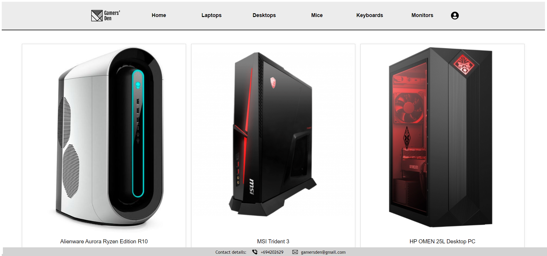 GitHub - TmS1108/Gamers-Den-e-commerce-website-