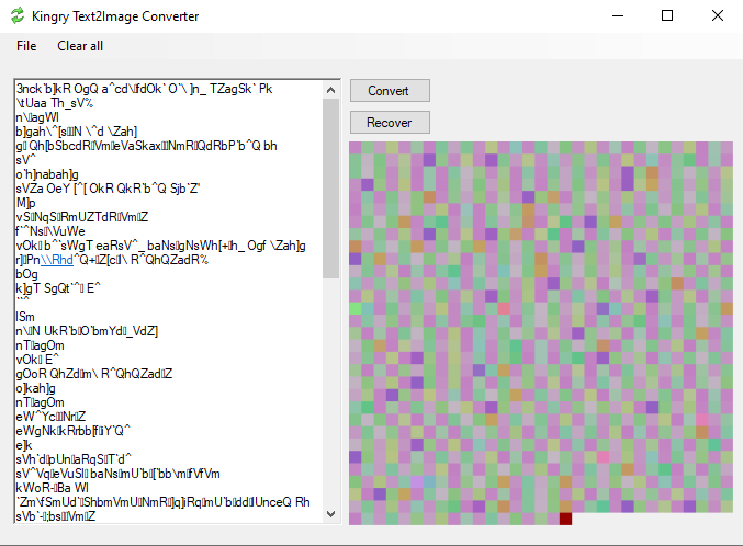 GitHub - akingry/Text2Image: Application which encrypts Unicode text UTF8 using a Vigenère ...